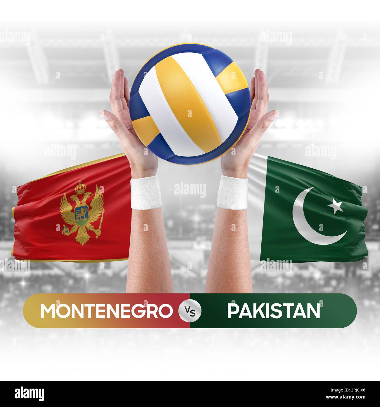 Montenegro vs Pakistan national teams volleyball volley ball match ...