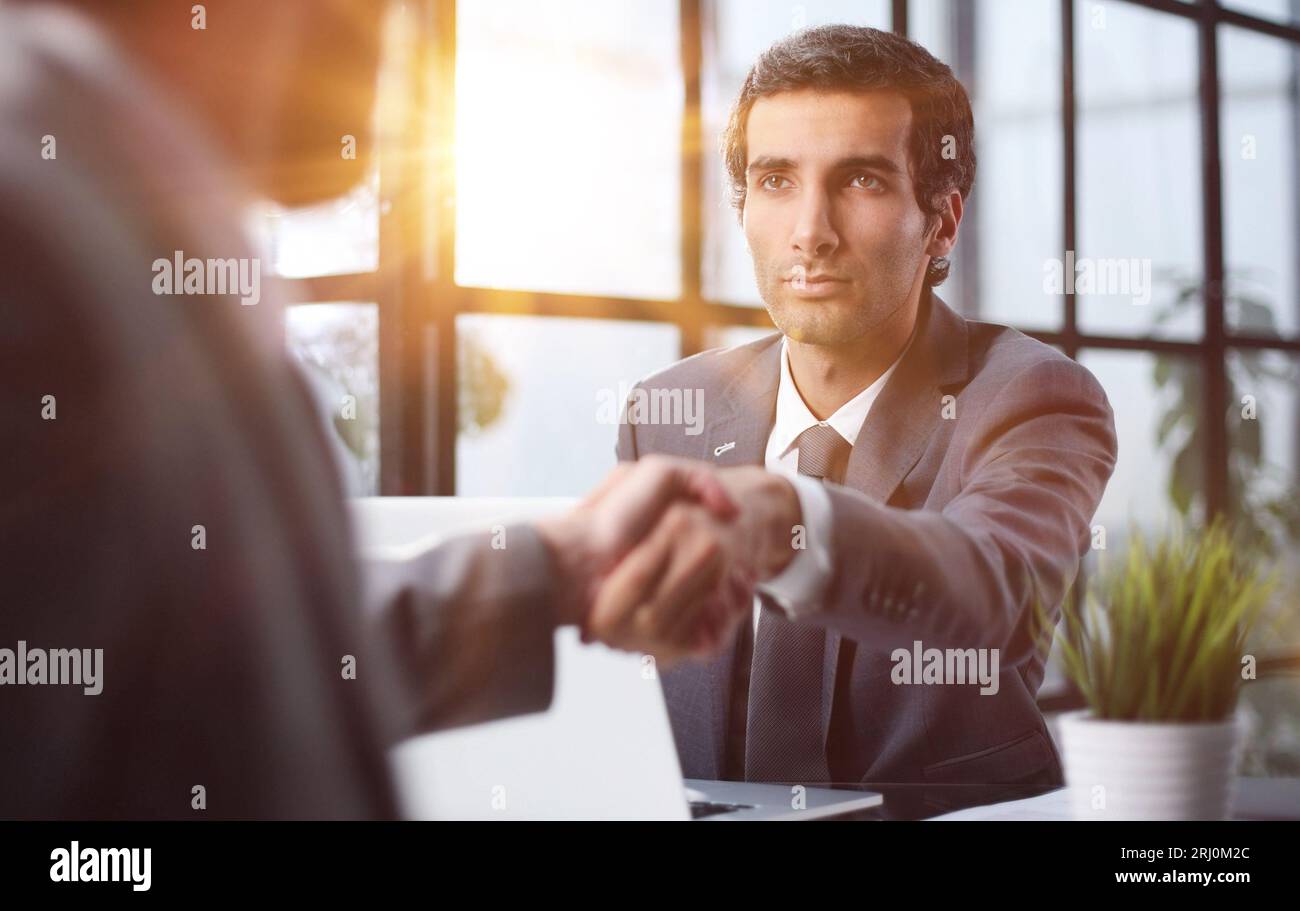 A positive attitude is beneficial. successful contract concept Stock ...