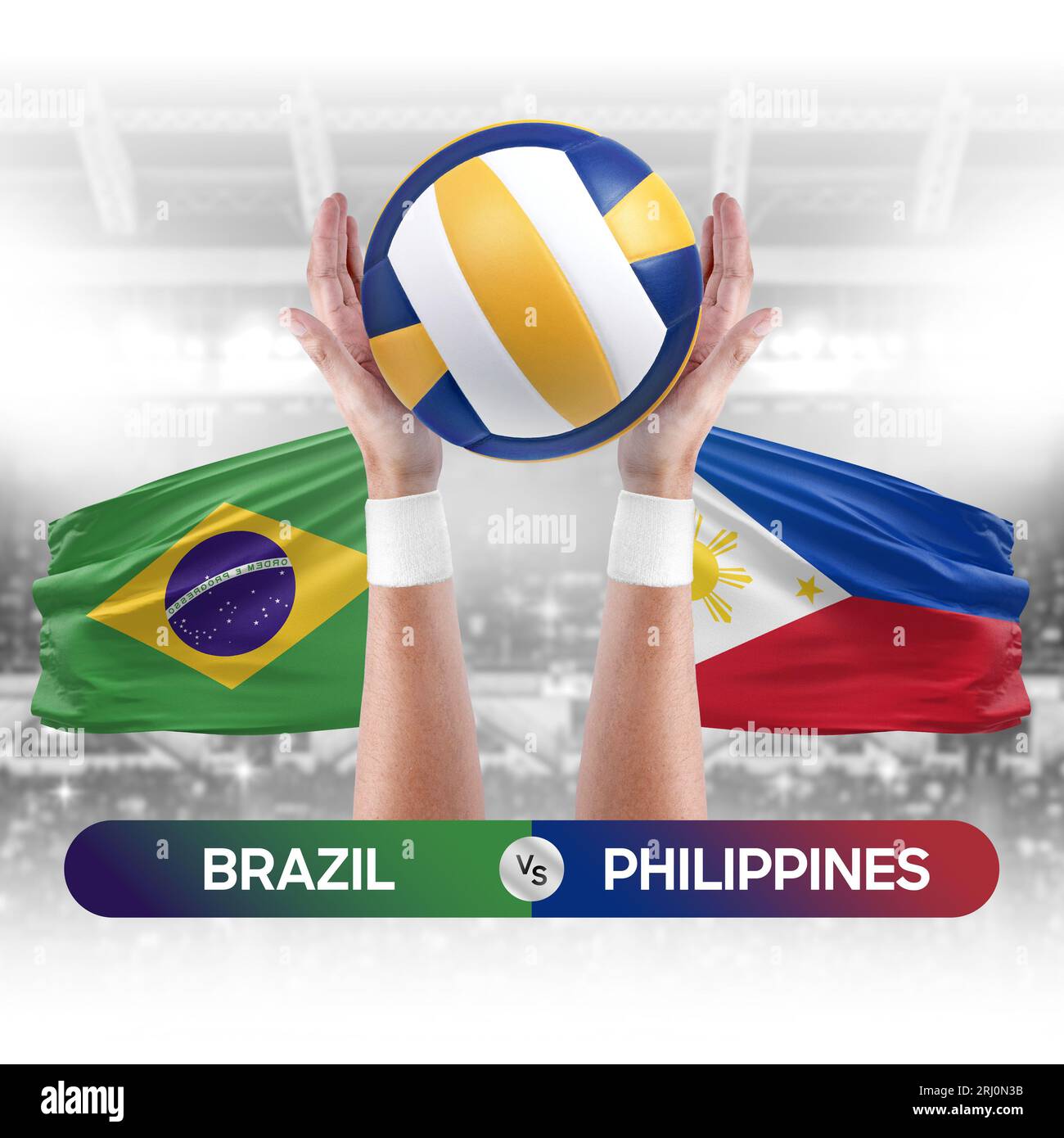 Brazil vs Philippines national teams volleyball volley ball match ...