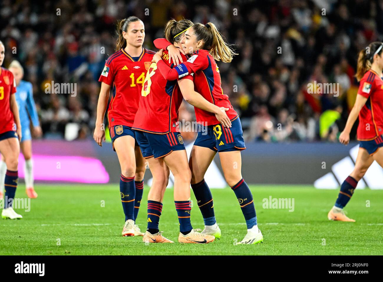 Sydney, NSW, Australia, Olga Carmona scores opeing goal in FIFA Women's World Cup 2023 Final ...