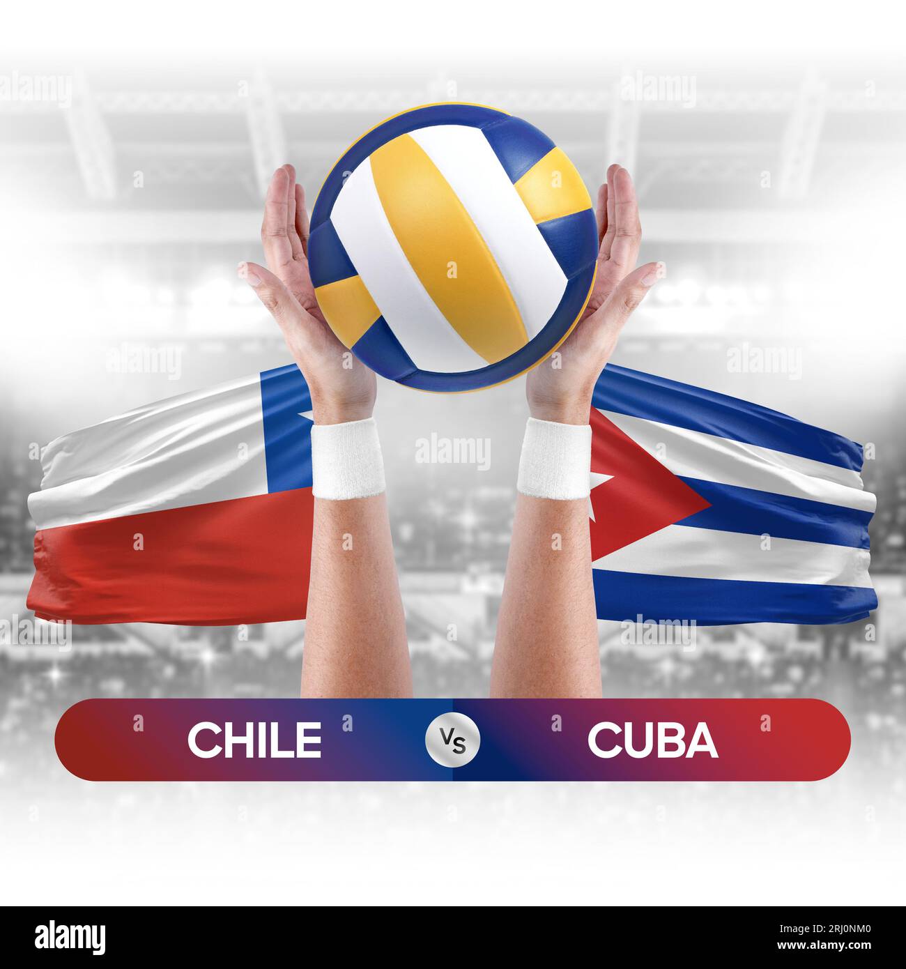 Cuba chile flag hi-res stock photography and images - Alamy