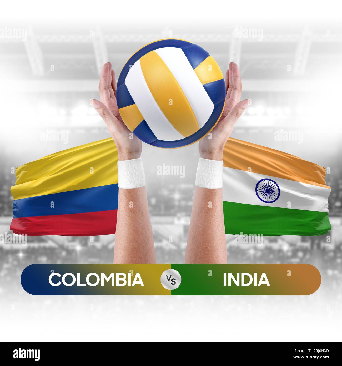 Colombia india flag hi-res stock photography and images - Alamy