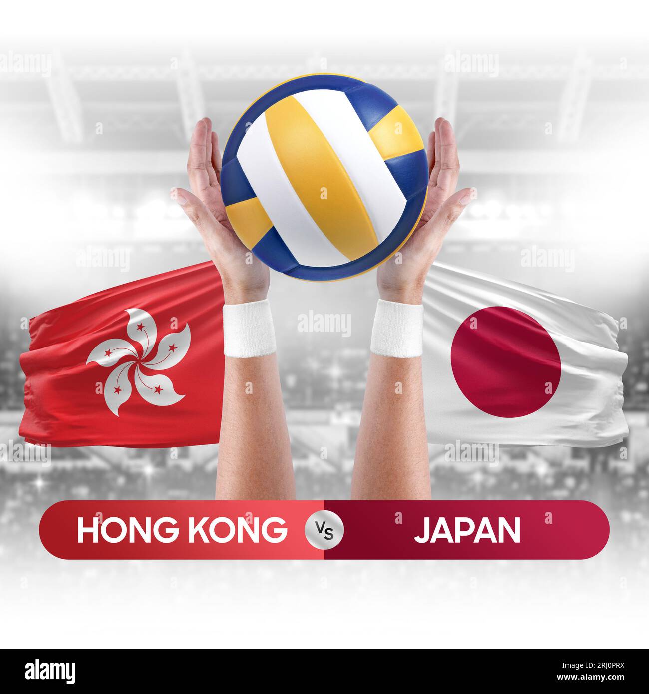 Hong Kong vs Japan national teams volleyball volley ball match ...