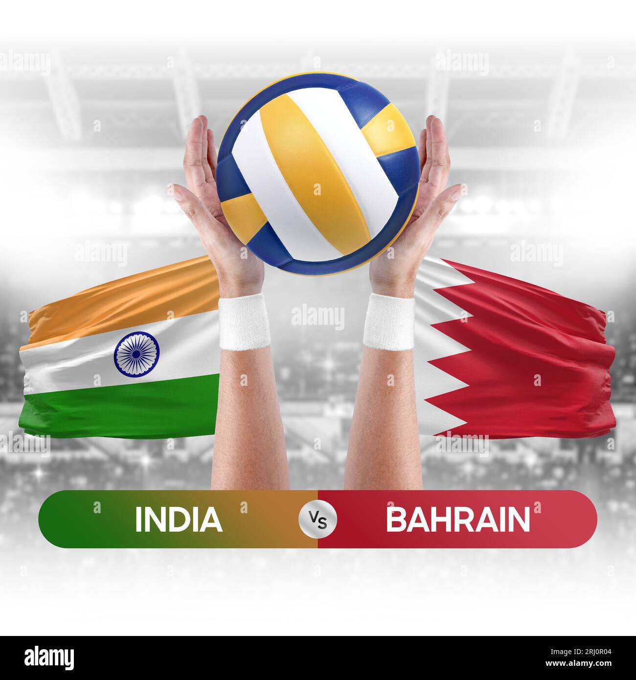 India vs Bahrain national teams volleyball volley ball match ...
