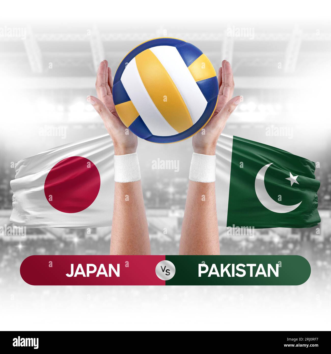 Japan vs Pakistan national teams volleyball volley ball match ...