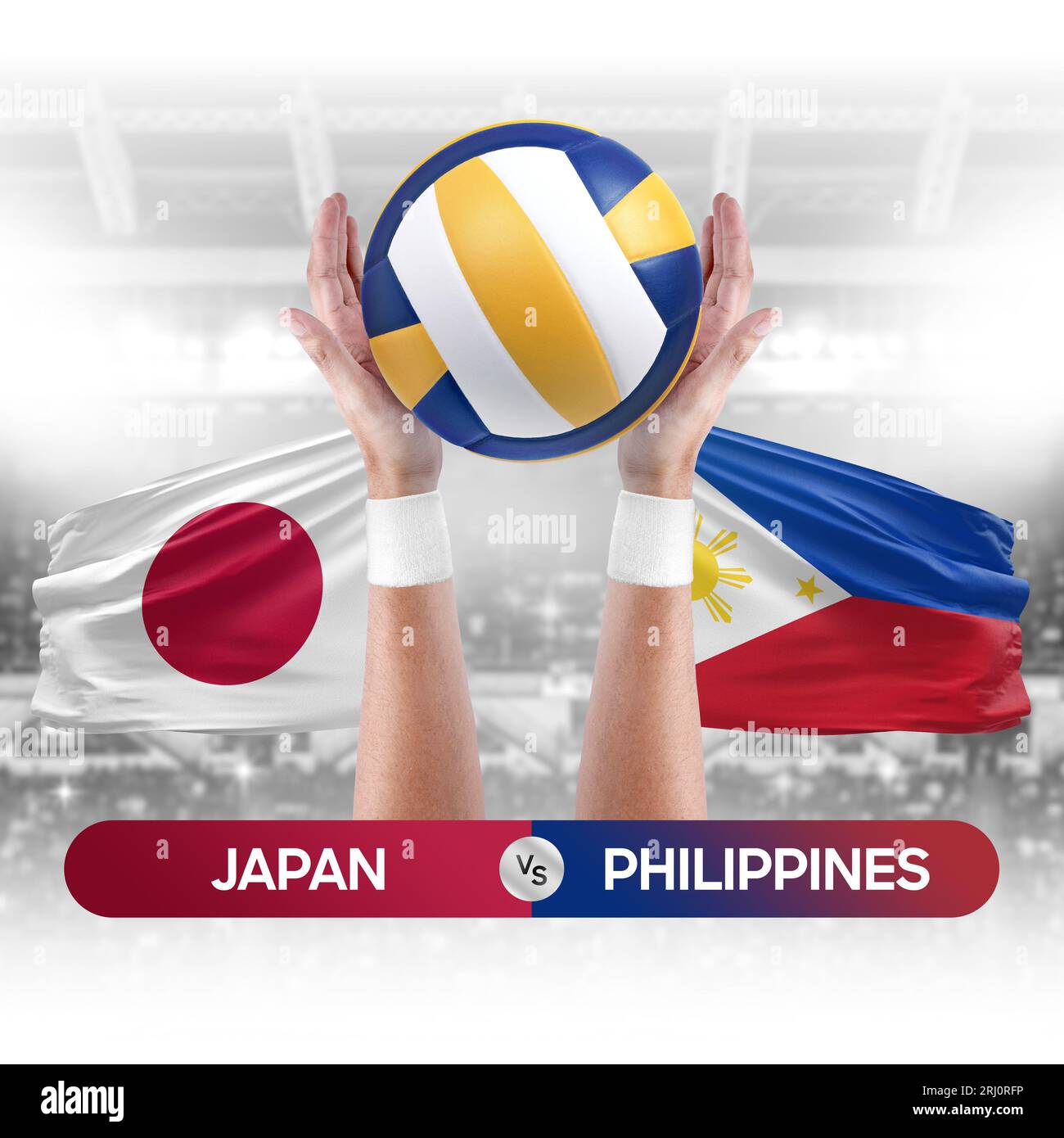 Japan vs Philippines national teams volleyball volley ball match ...
