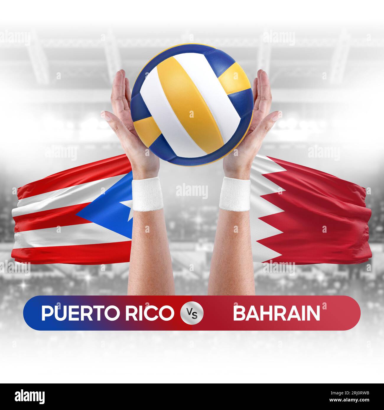 Puerto Rico vs Bahrain national teams volleyball volley ball match ...