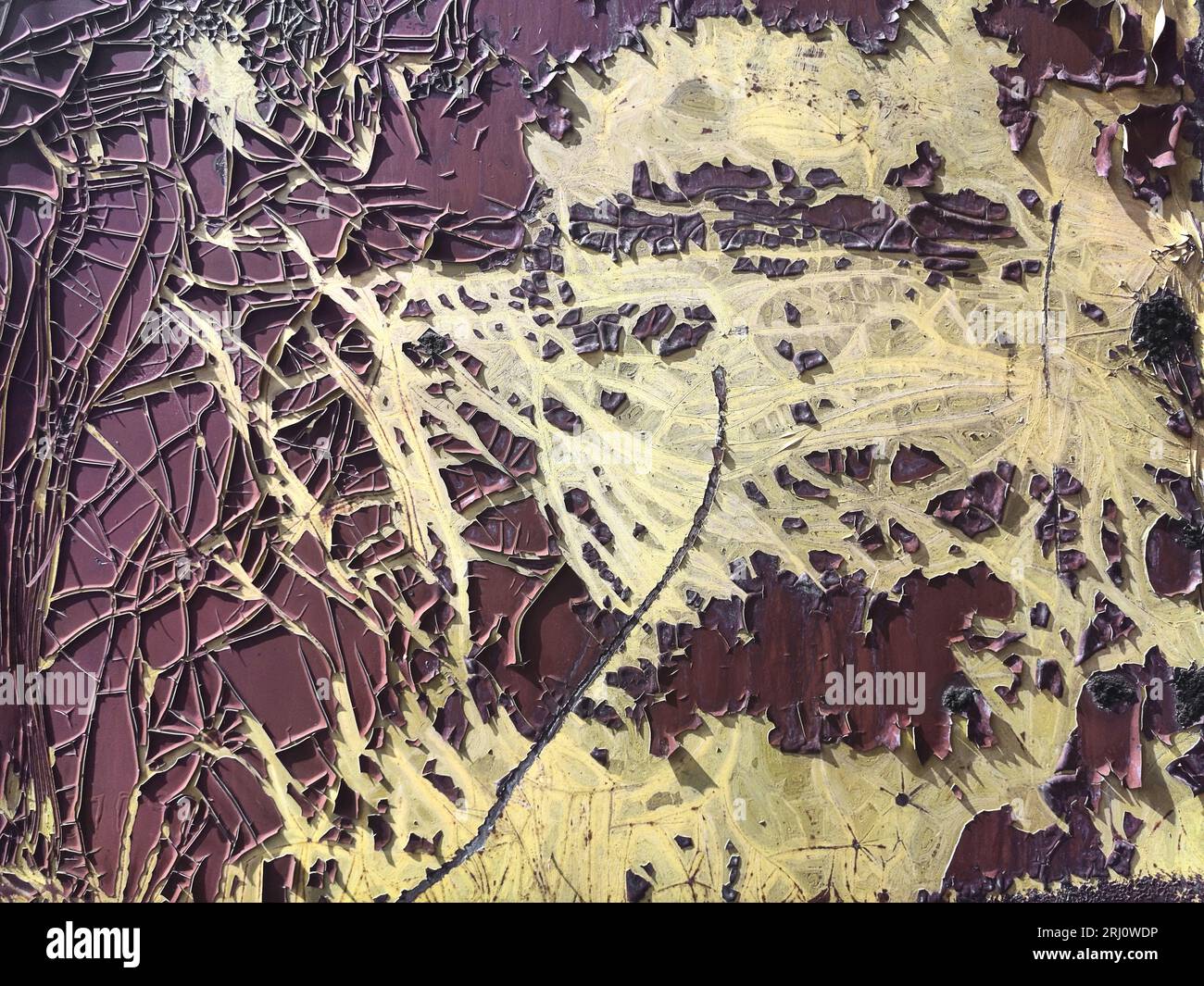 Corroded metal background. Rusted blue painted metal wall. Rusty metal ...