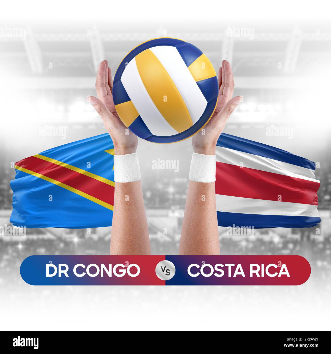 Dr congo costa rica flag hi-res stock photography and images - Alamy