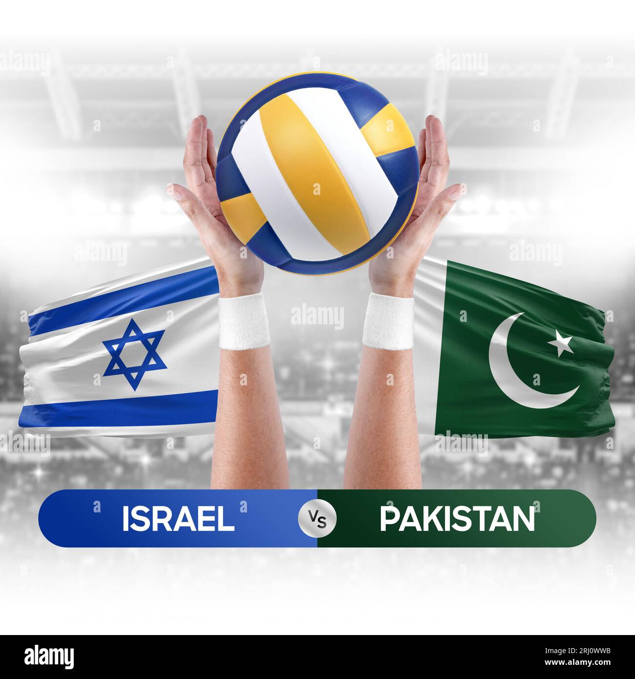 Israel vs Pakistan national teams volleyball volley ball match ...