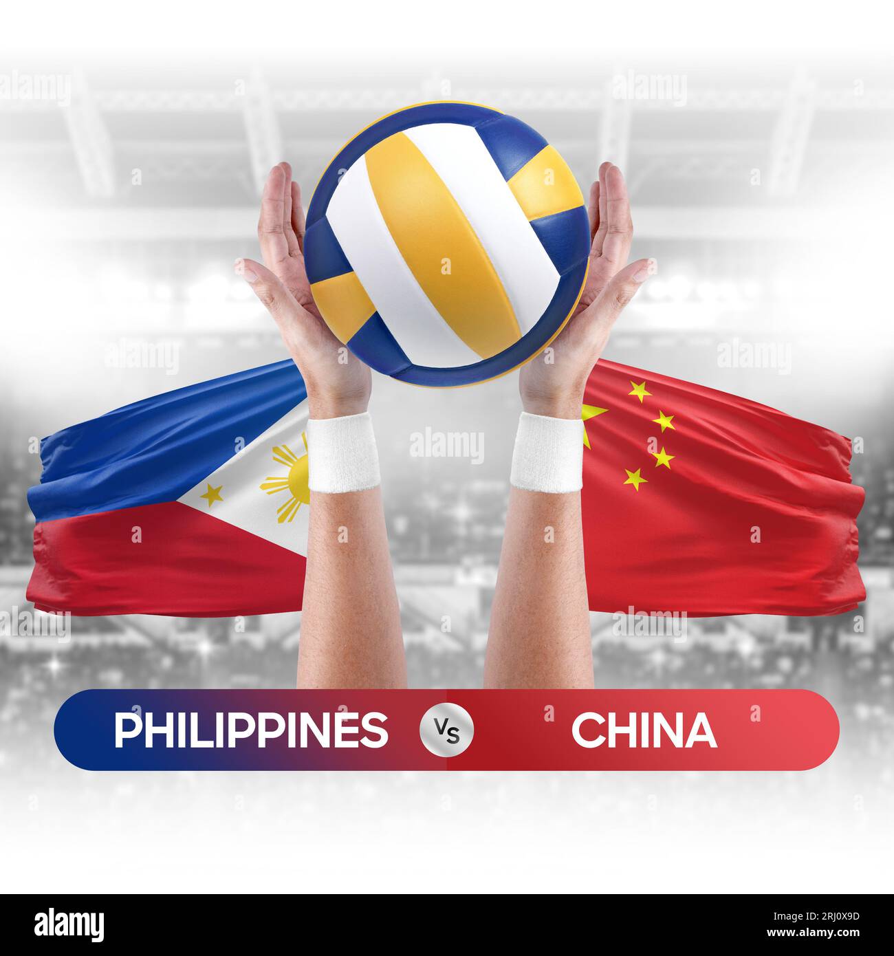 Philippines vs China national teams volleyball volley ball match ...