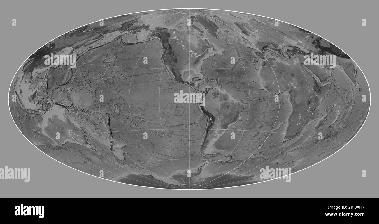 Colored elevation map world Black and White Stock Photos & Images - Alamy