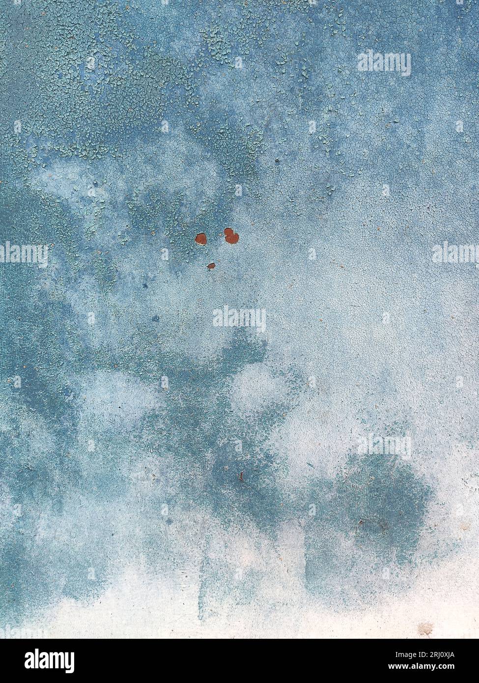Corroded metal background. Rusted blue painted metal wall. Rusty metal ...