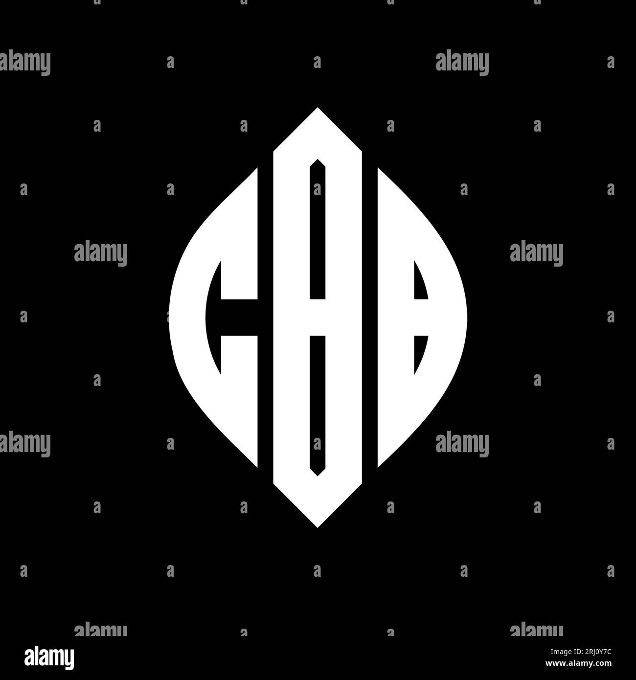 CBB circle letter logo design with circle and ellipse shape. CBB ...