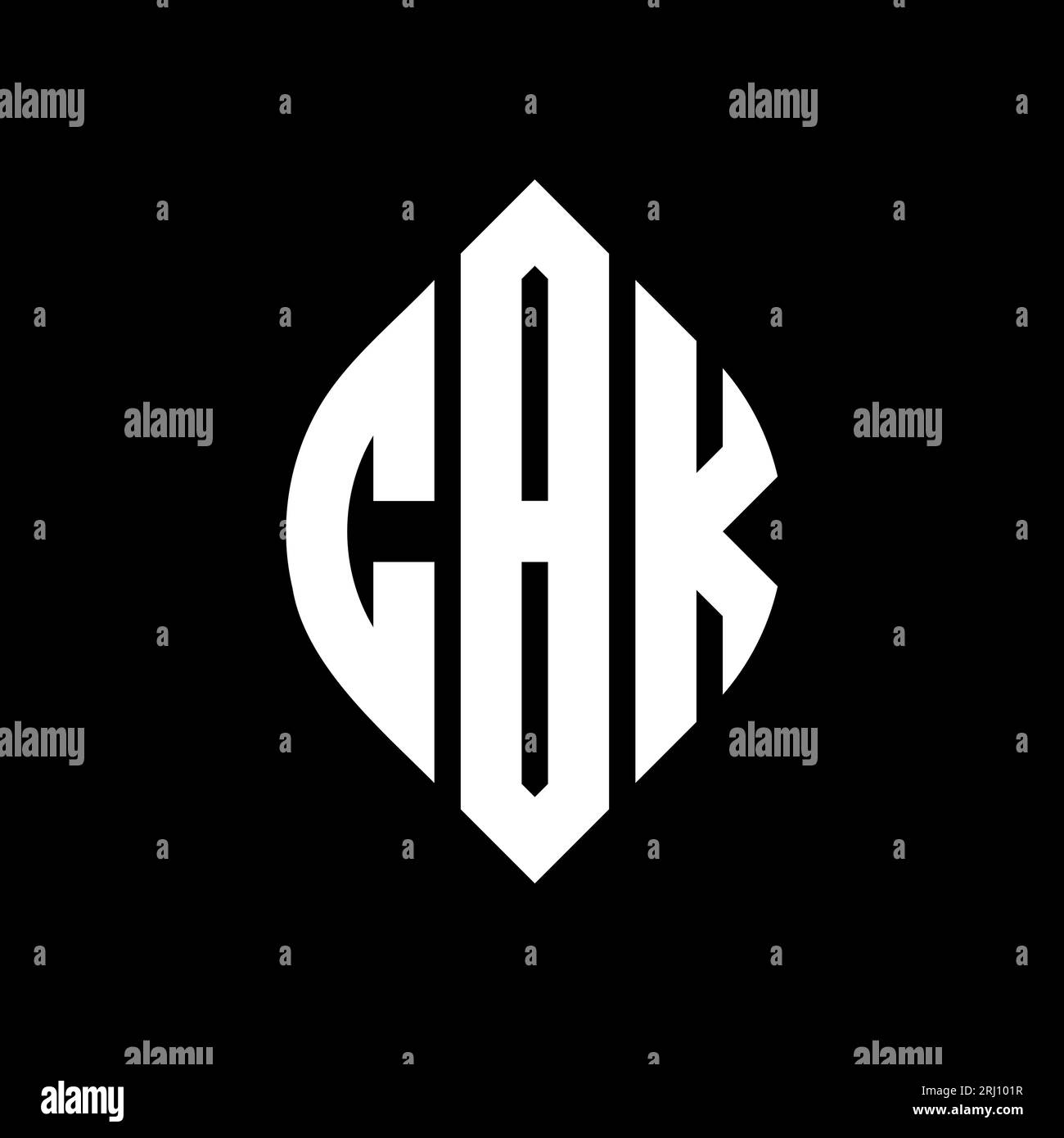 CBK circle letter logo design with circle and ellipse shape. CBK ...