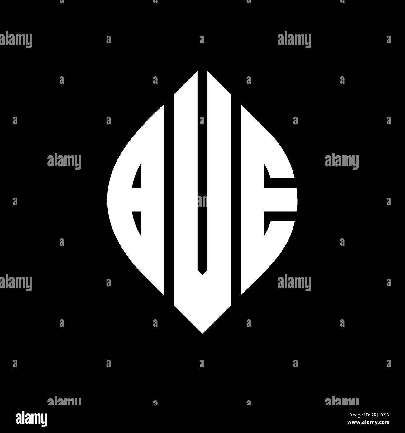 BVE circle letter logo design with circle and ellipse shape. BVE ellipse letters with ...
