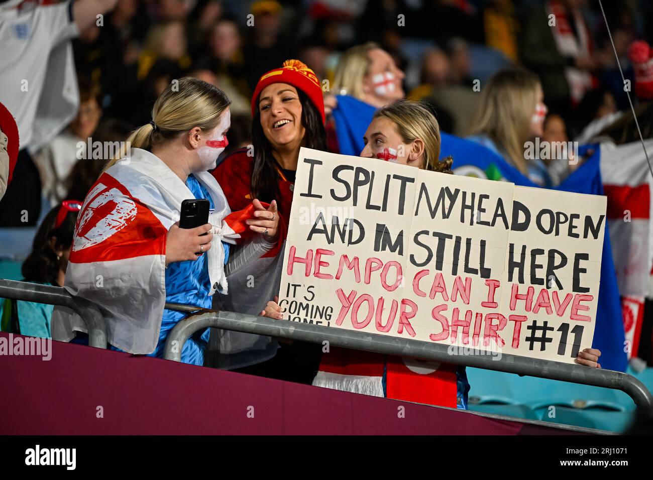 Sydney, NSW, Australia, England fans FIFA Women's World Cup 2023 Final ...