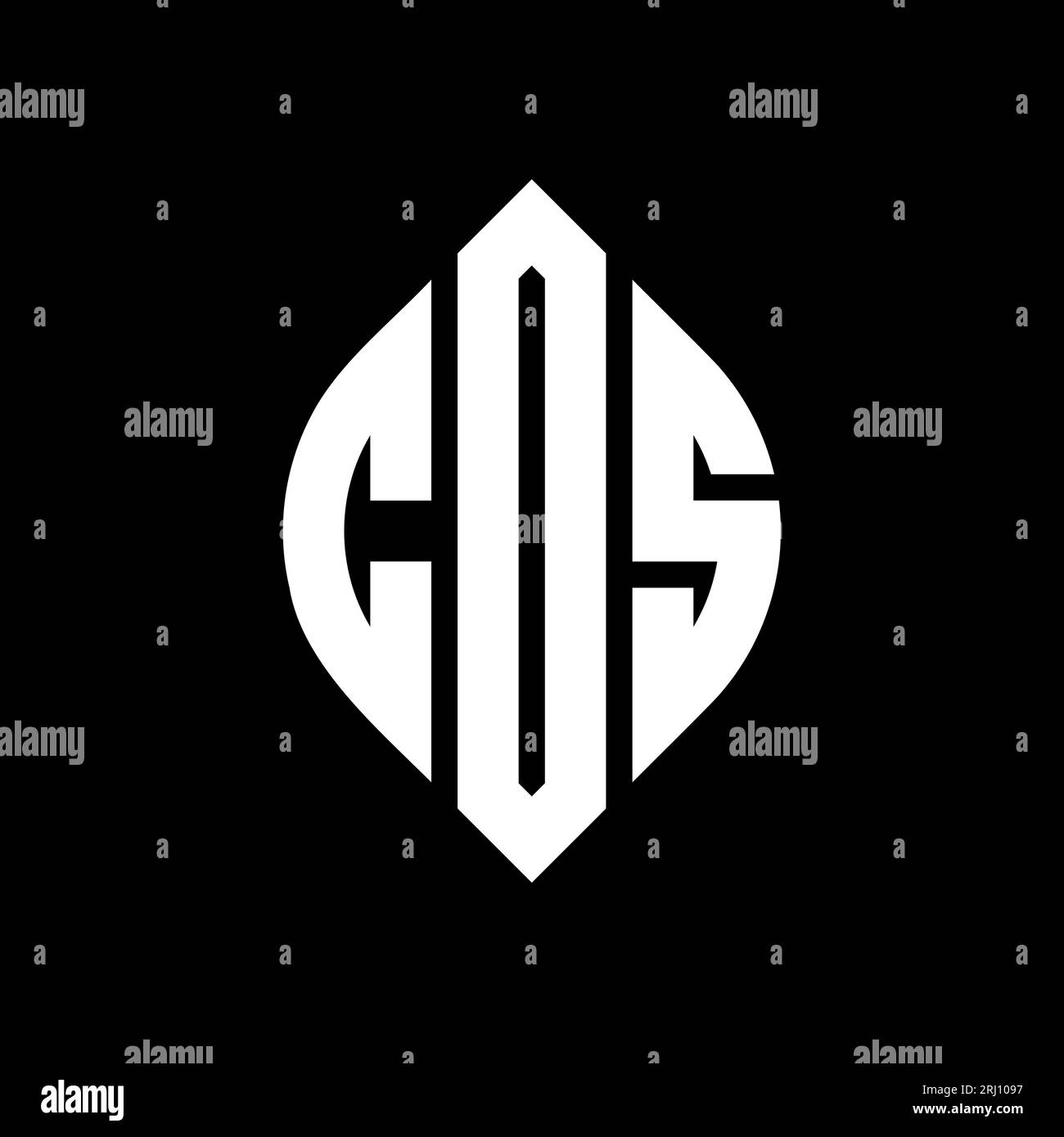 CDS circle letter logo design with circle and ellipse shape. CDS ...