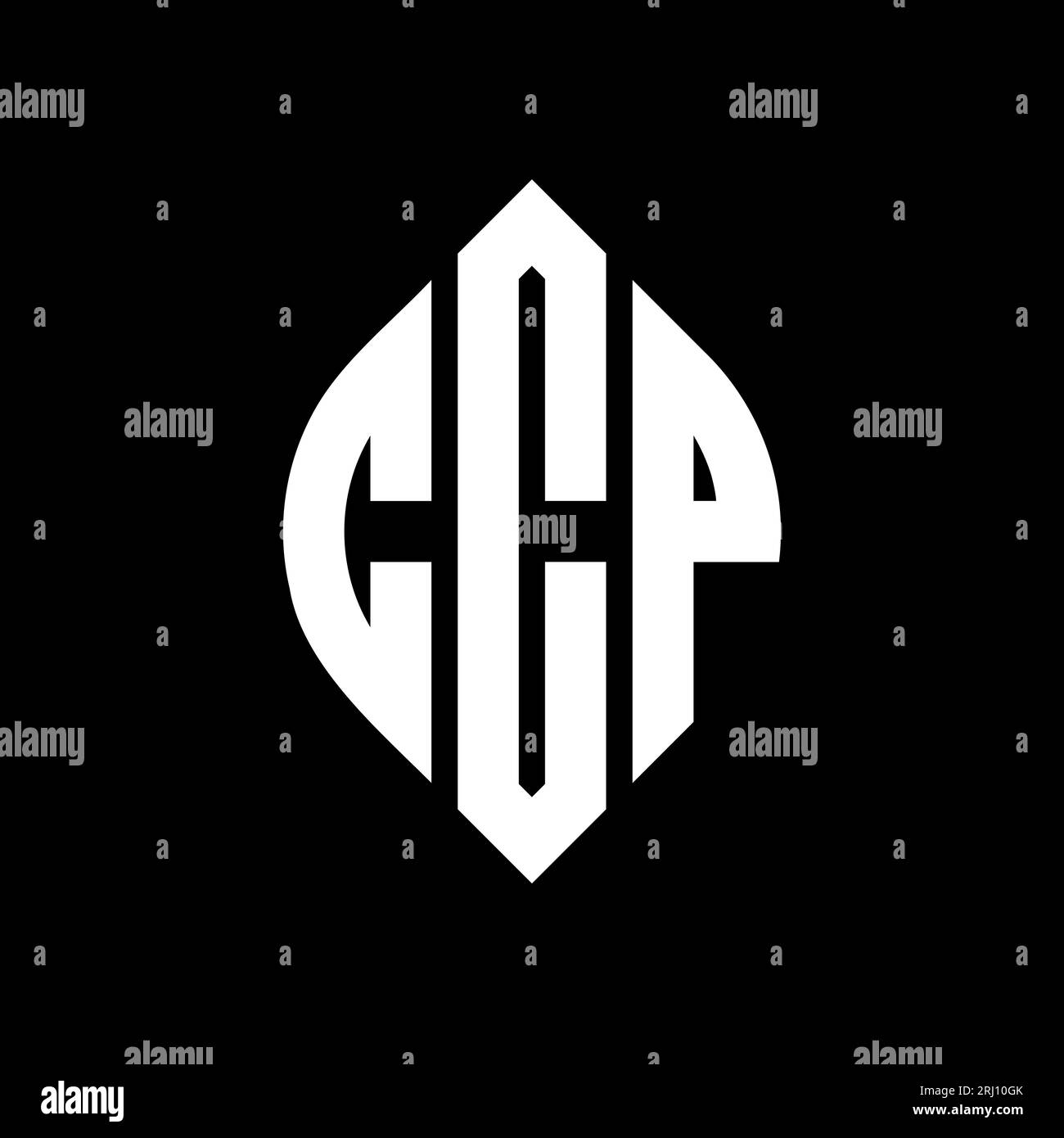 CCP circle letter logo design with circle and ellipse shape. CCP ...