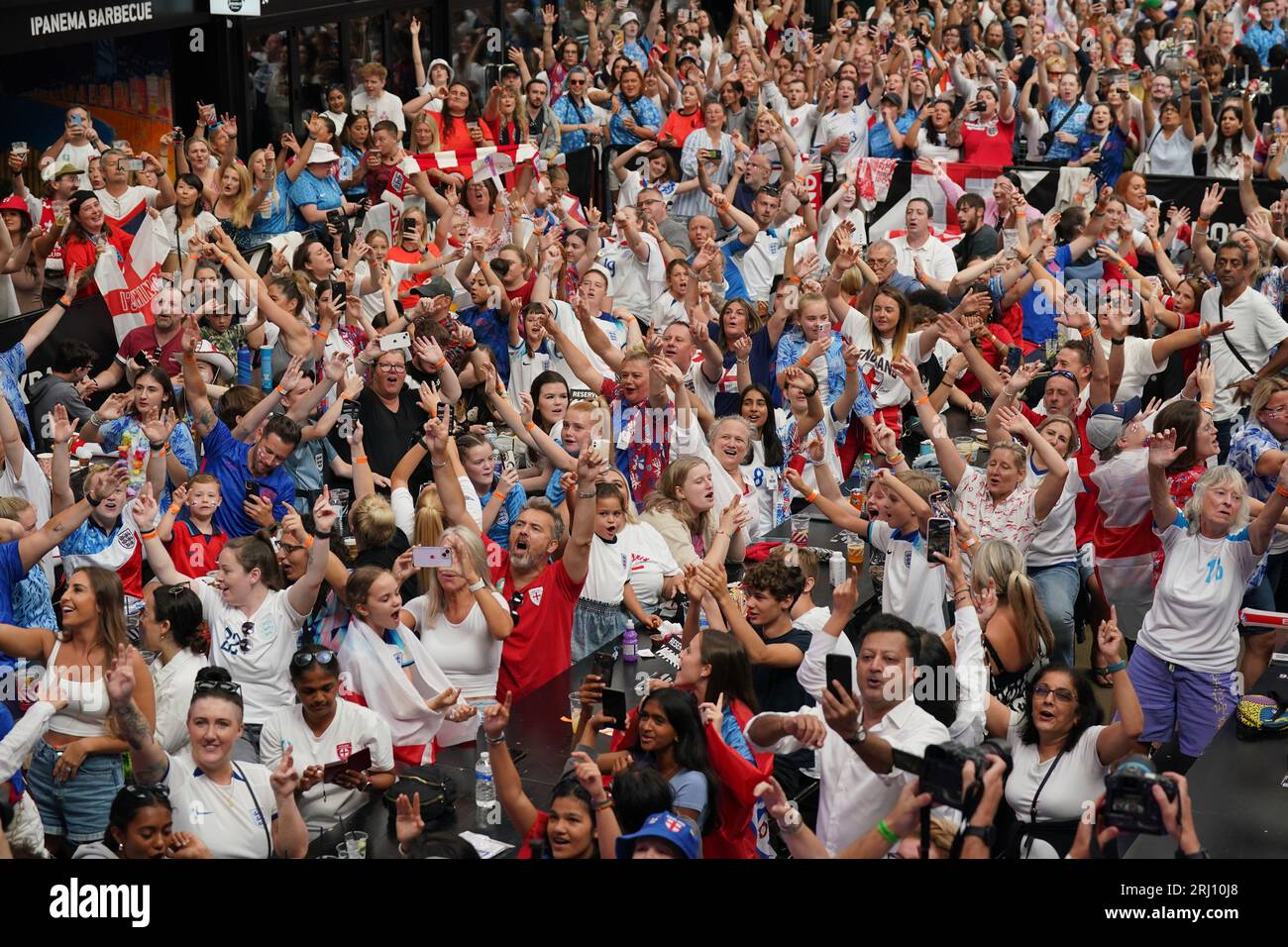 England fans during a screening of the FIFA Women's World Cup 2023 ...