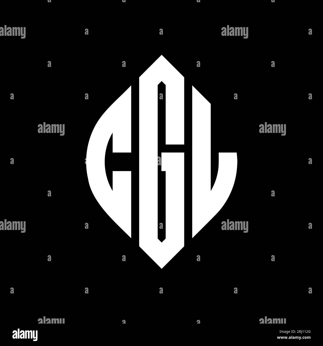 CGL circle letter logo design with circle and ellipse shape. CGL ...