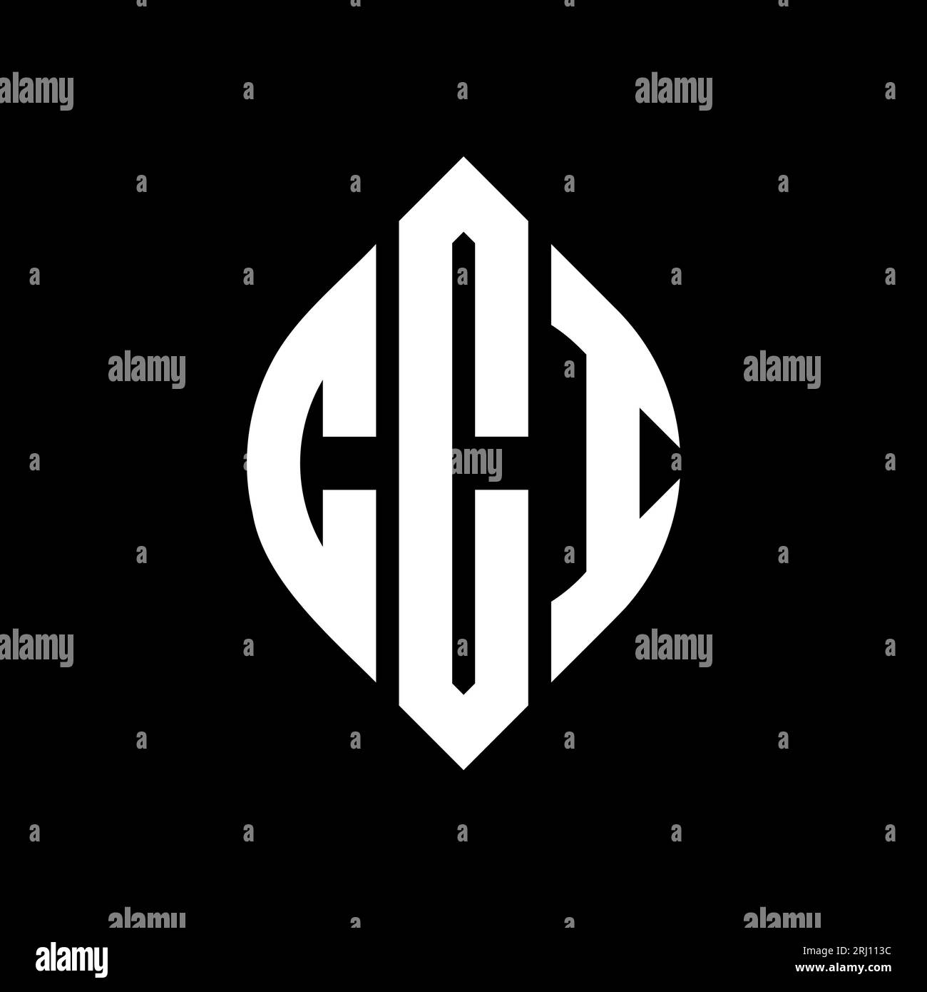 CCI circle letter logo design with circle and ellipse shape. CCI ...