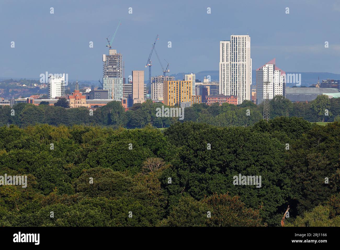 A view across Leeds taken from a distance Stock Photo - Alamy