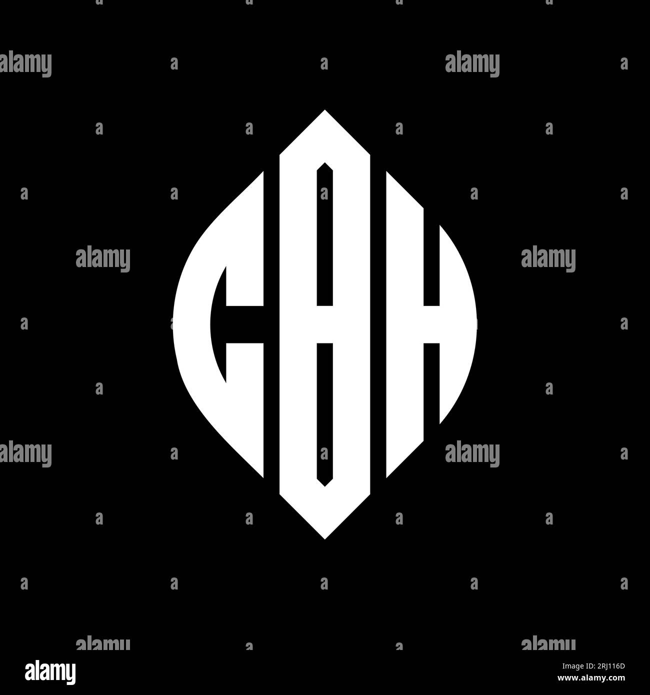 CBH circle letter logo design with circle and ellipse shape. CBH ...