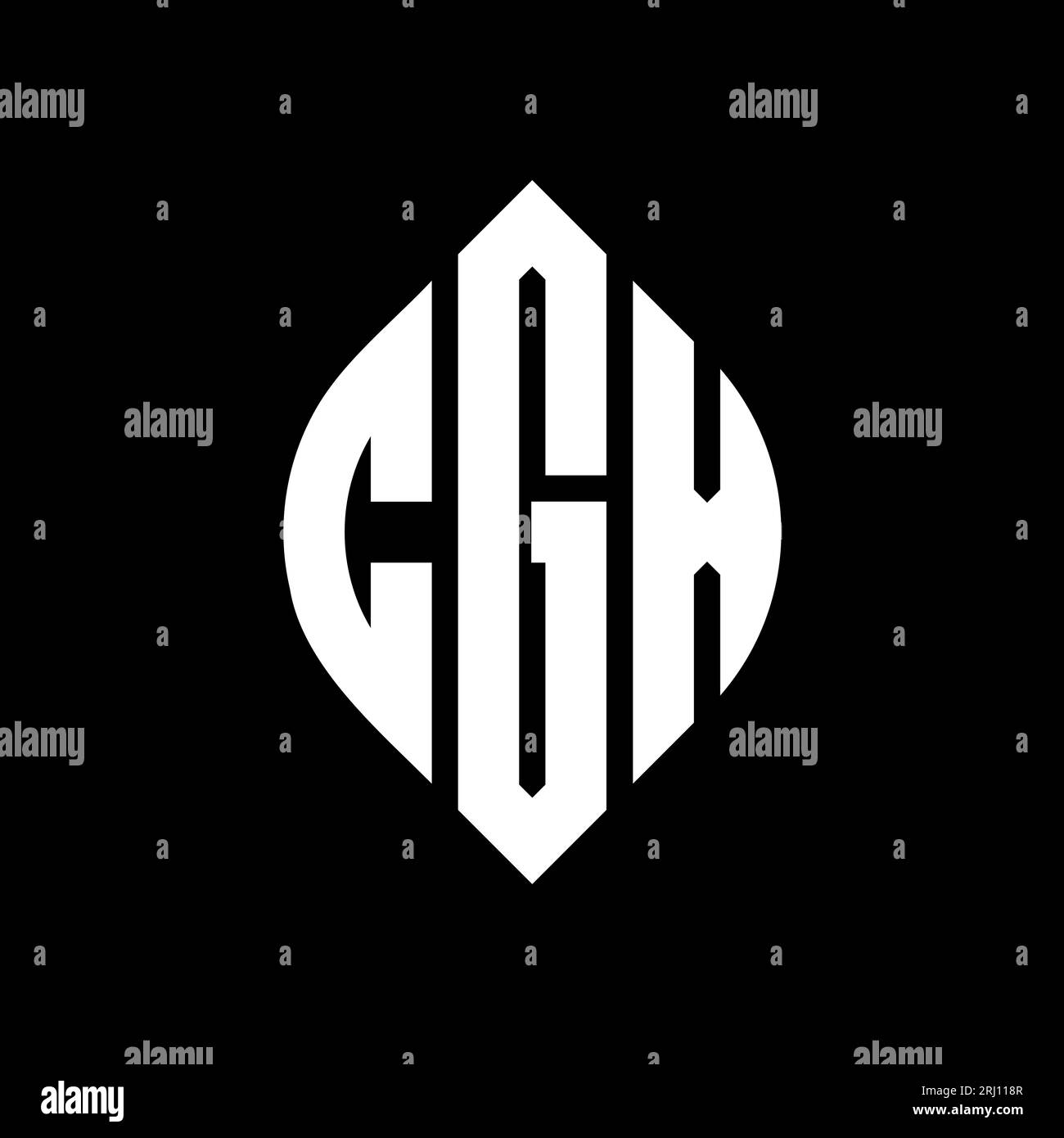 CGX circle letter logo design with circle and ellipse shape. CGX ...