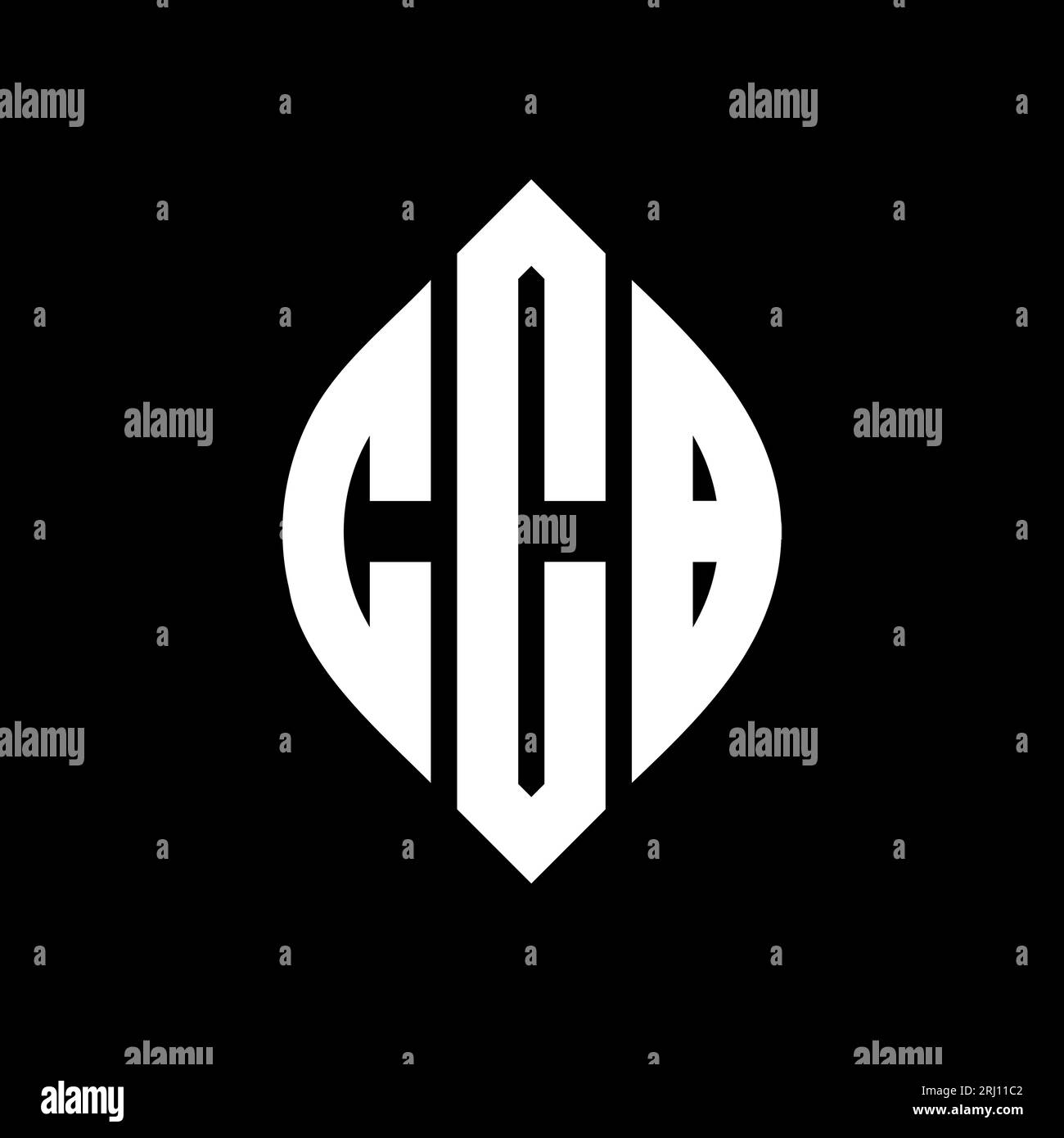 CCB circle letter logo design with circle and ellipse shape. CCB ...