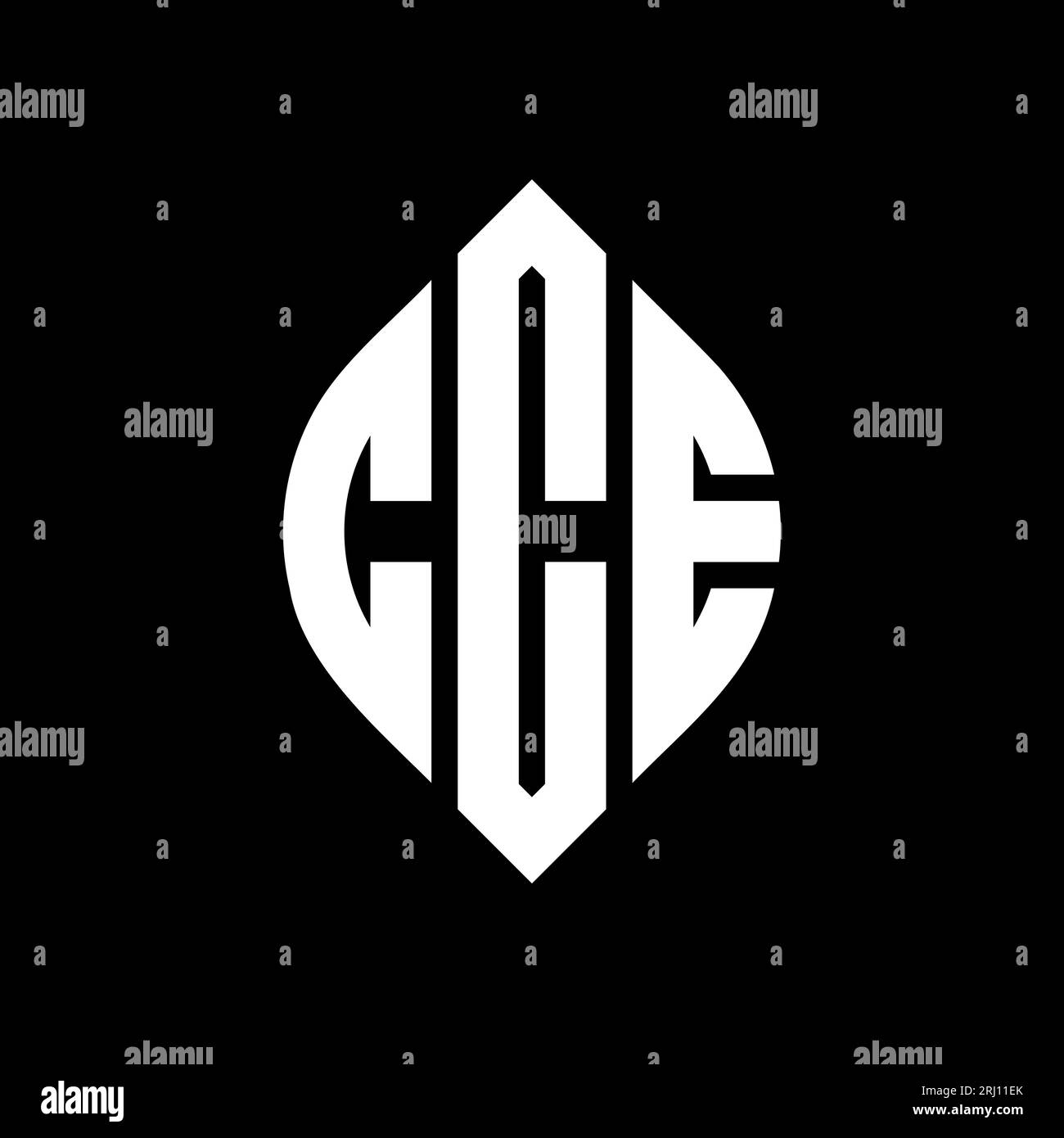 CCE circle letter logo design with circle and ellipse shape. CCE ...