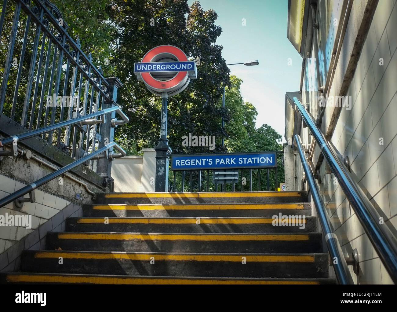 An exit at Regents Park Tube station, London Stock Photo - Alamy
