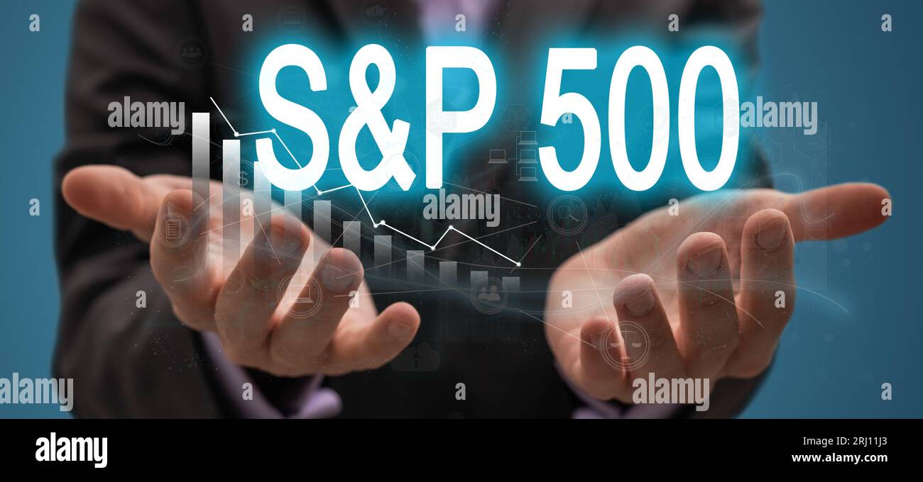 People silhouettes on American stock market index S P 500 - SPX Stock ...