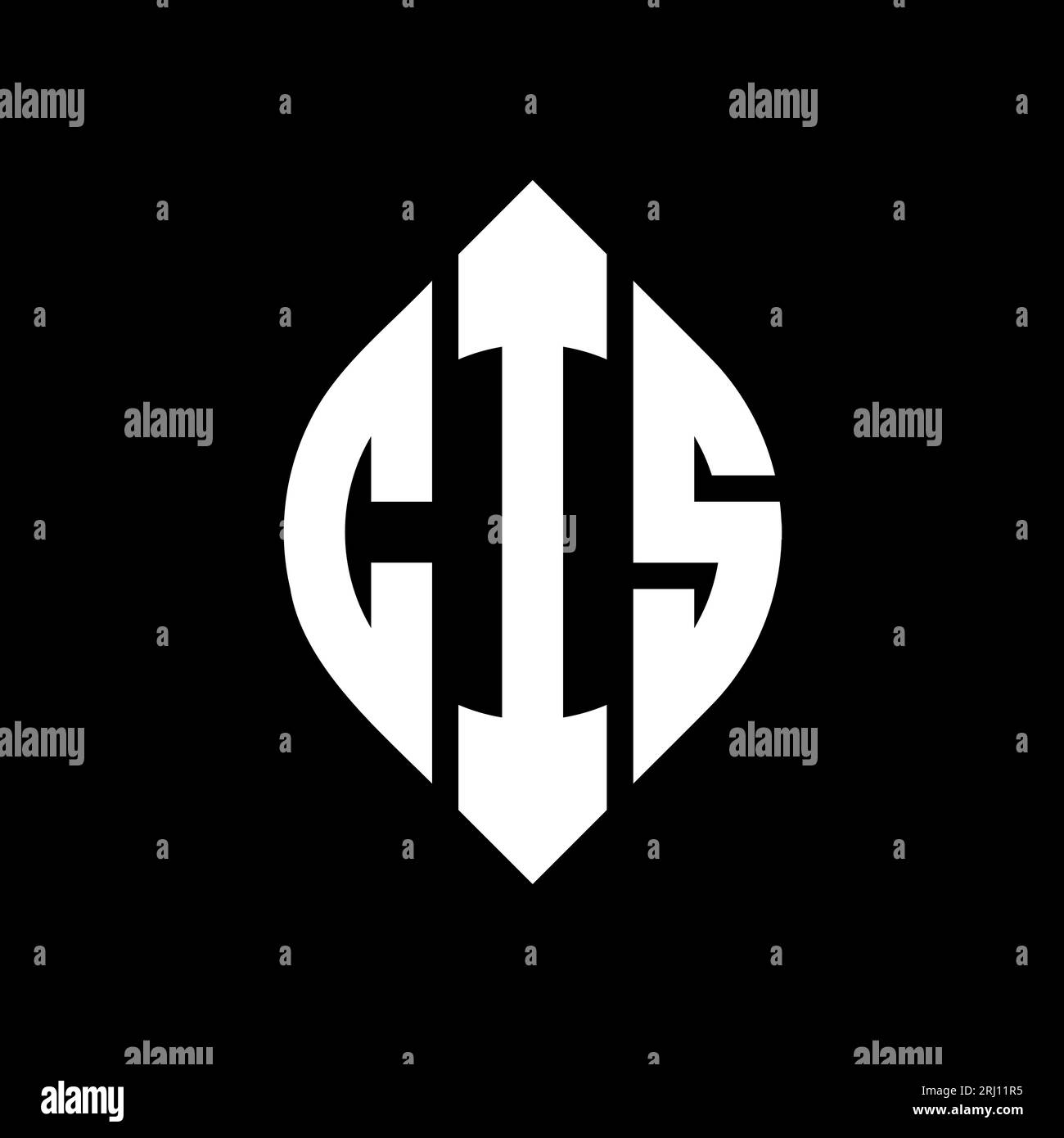 CIR circle letter logo design with circle and ellipse shape. CIR ...