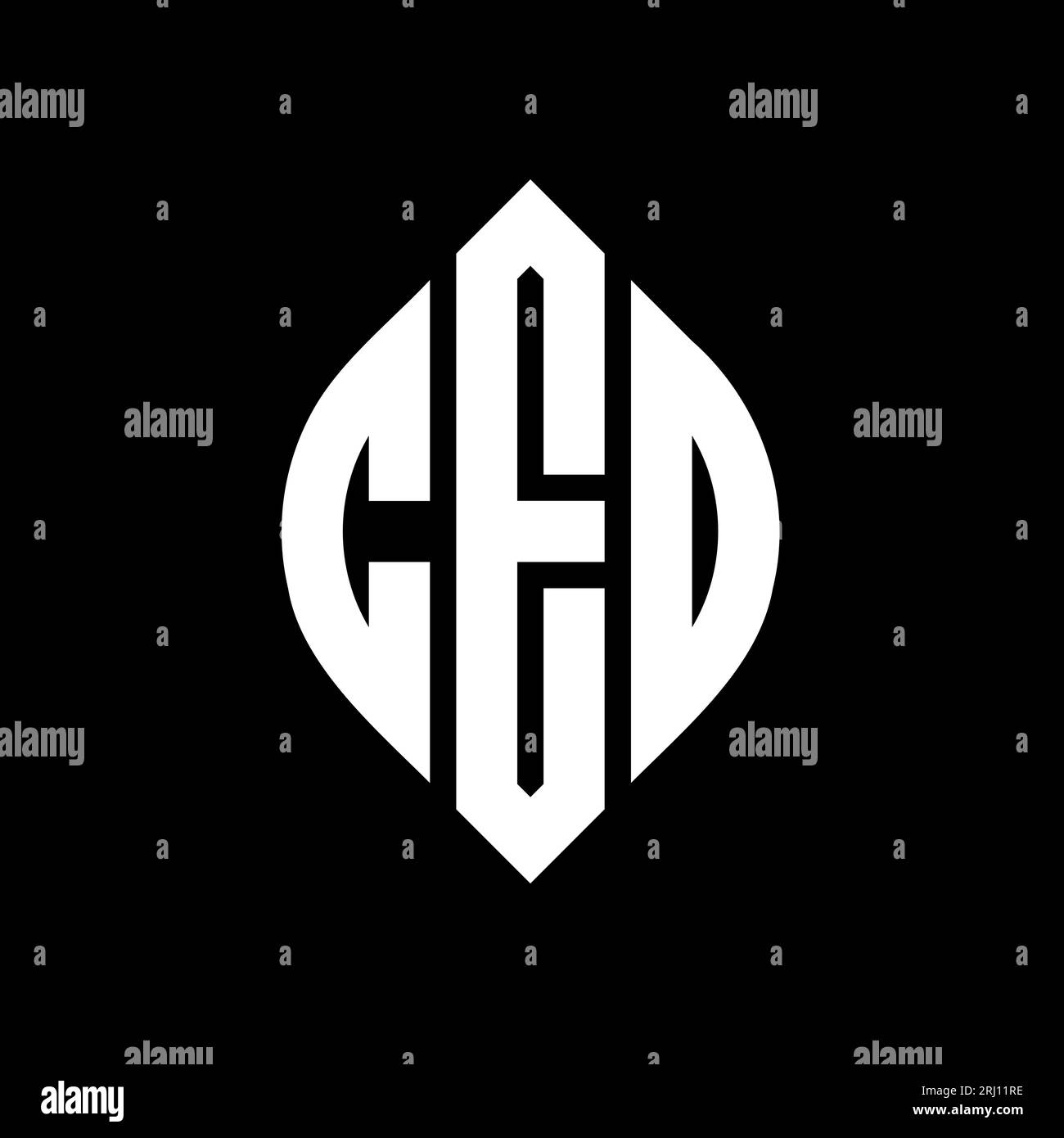 CEO circle letter logo design with circle and ellipse shape. CEO ...