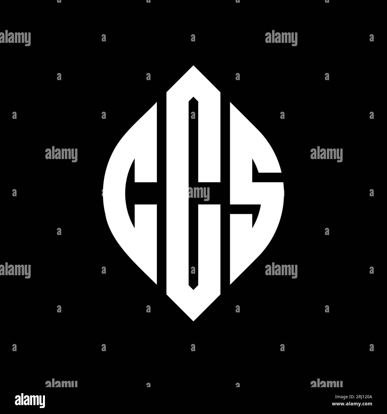 CCS circle letter logo design with circle and ellipse shape. CCS ...