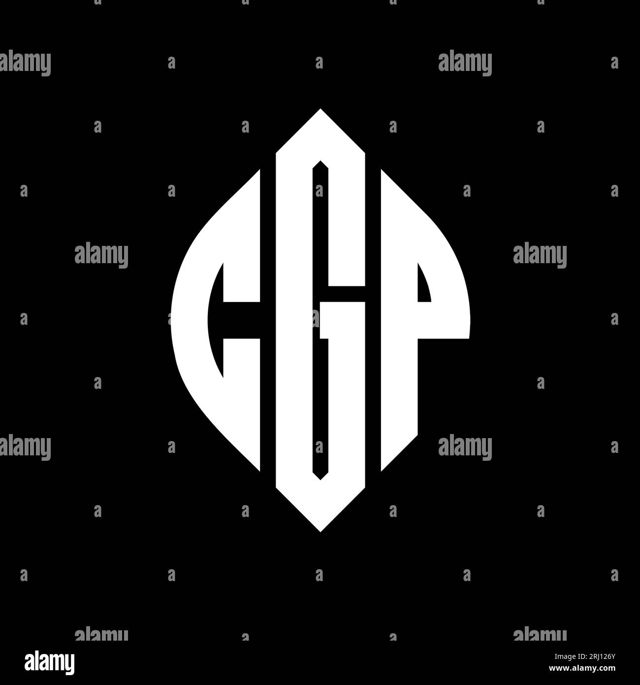 CGP circle letter logo design with circle and ellipse shape. CGP ...