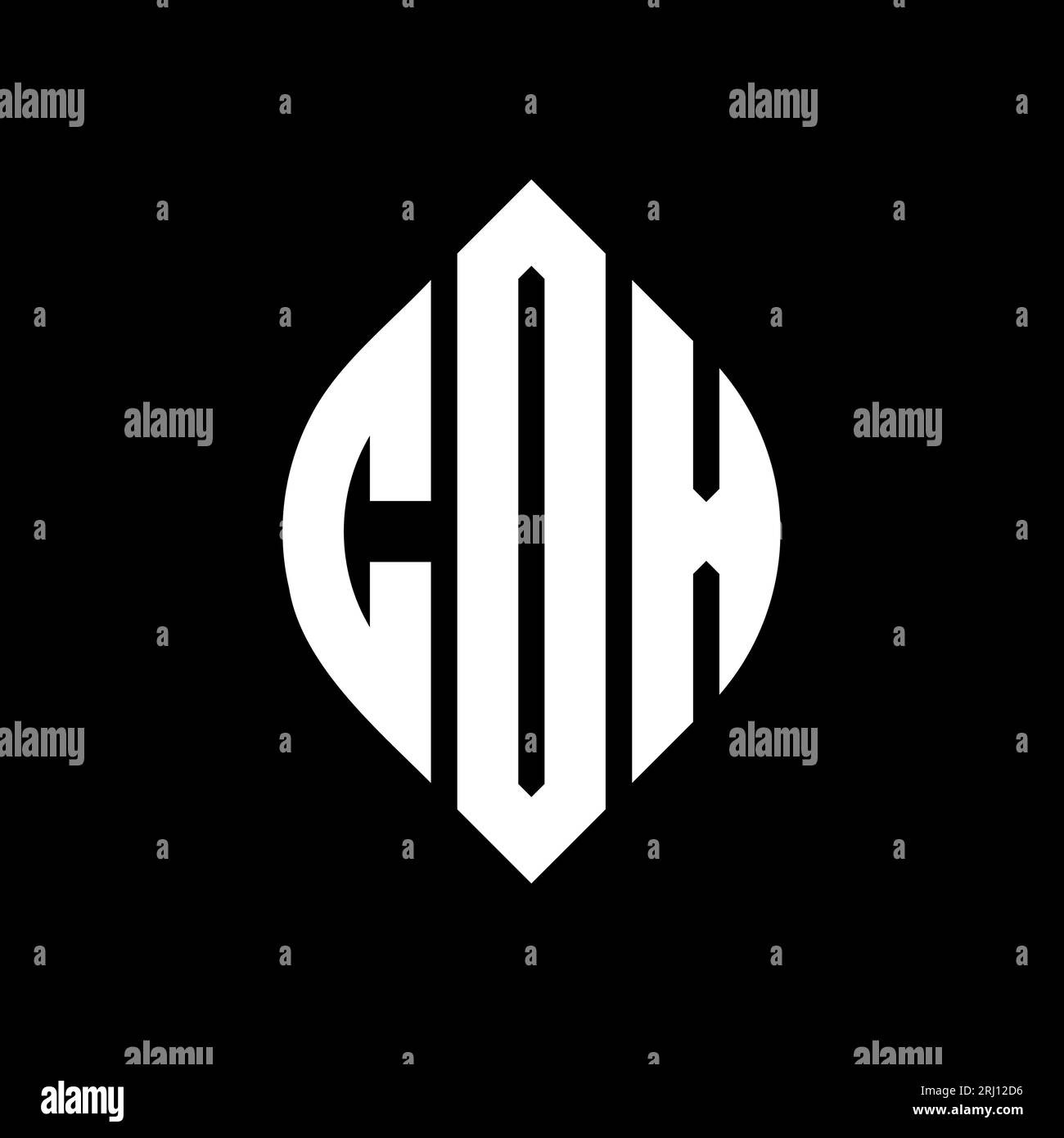 CDX circle letter logo design with circle and ellipse shape. CDX ...