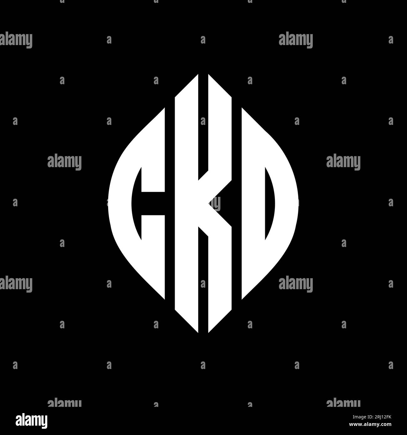 CKO circle letter logo design with circle and ellipse shape. CKO ...