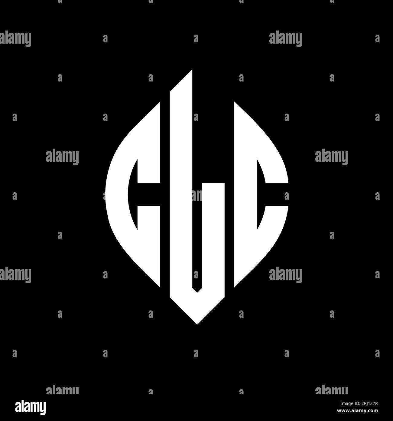 CLC circle letter logo design with circle and ellipse shape. CLC ...