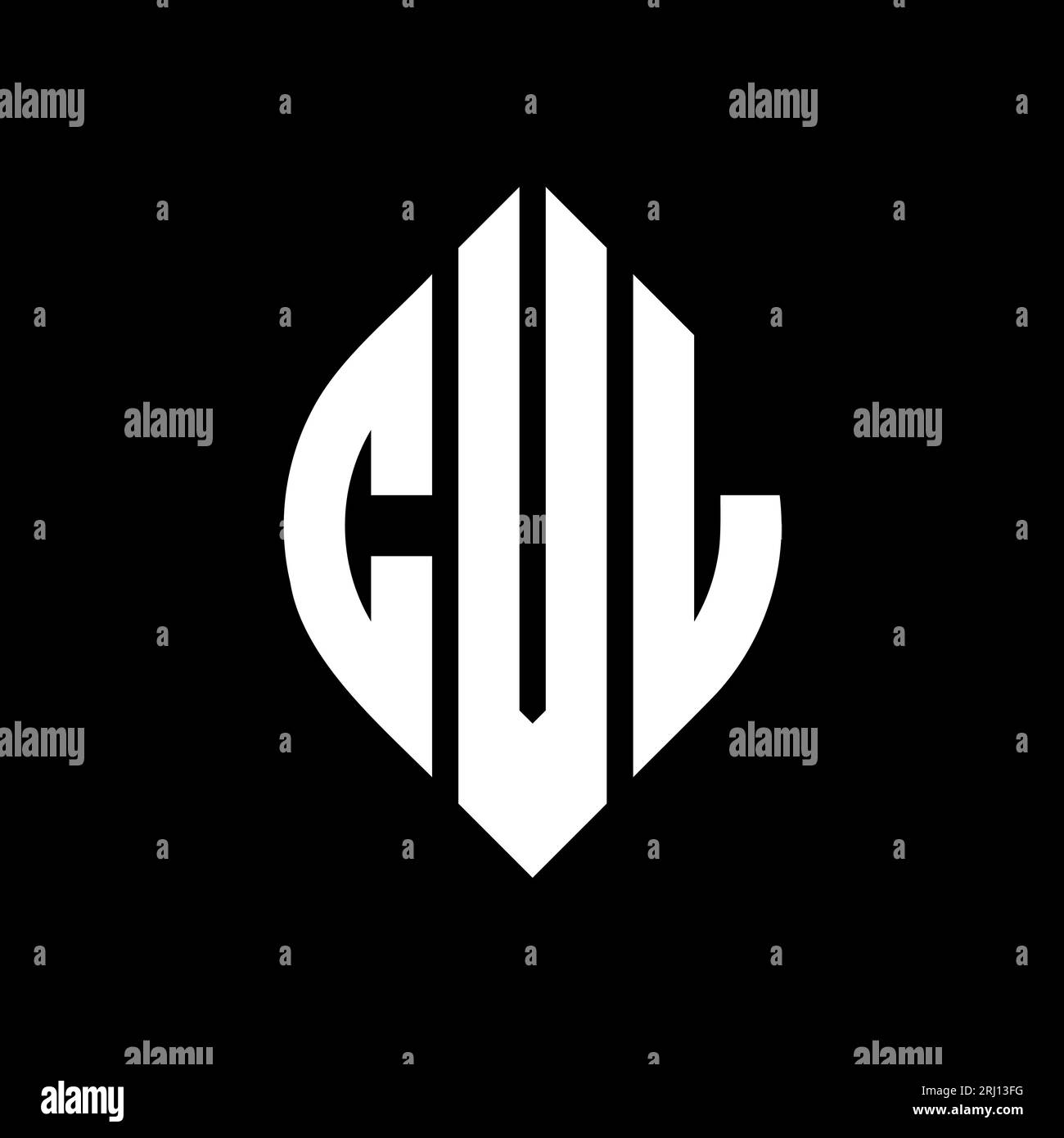 CVL circle letter logo design with circle and ellipse shape. CVL ...