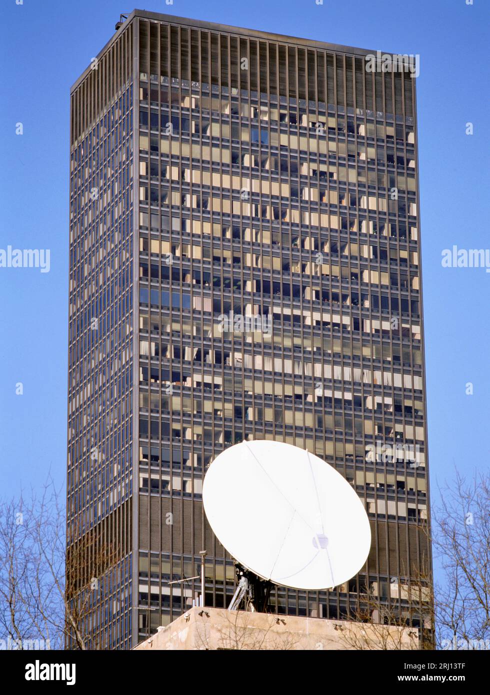 Old satellite dish receiver in hi-res stock photography and images - Alamy