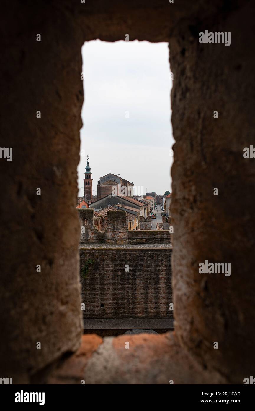 Historical walls of the medieval city of Cittadella Padova Italy Stock ...