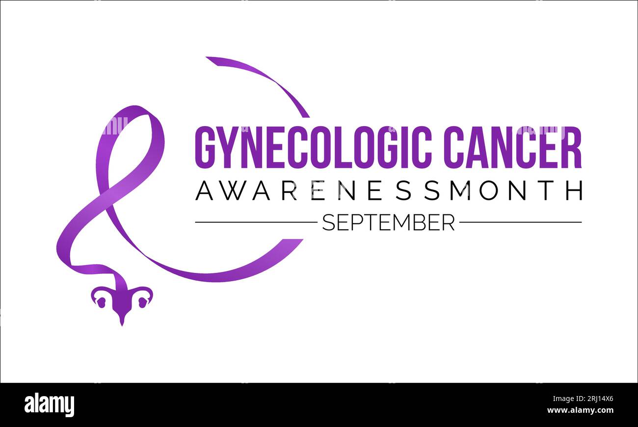 National Gynecologic Cancer Awareness Month vector banner template ...