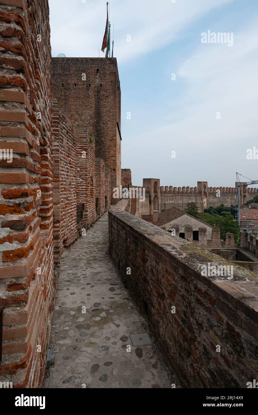 Historical walls of the medieval city of Cittadella Padova Italy Stock ...