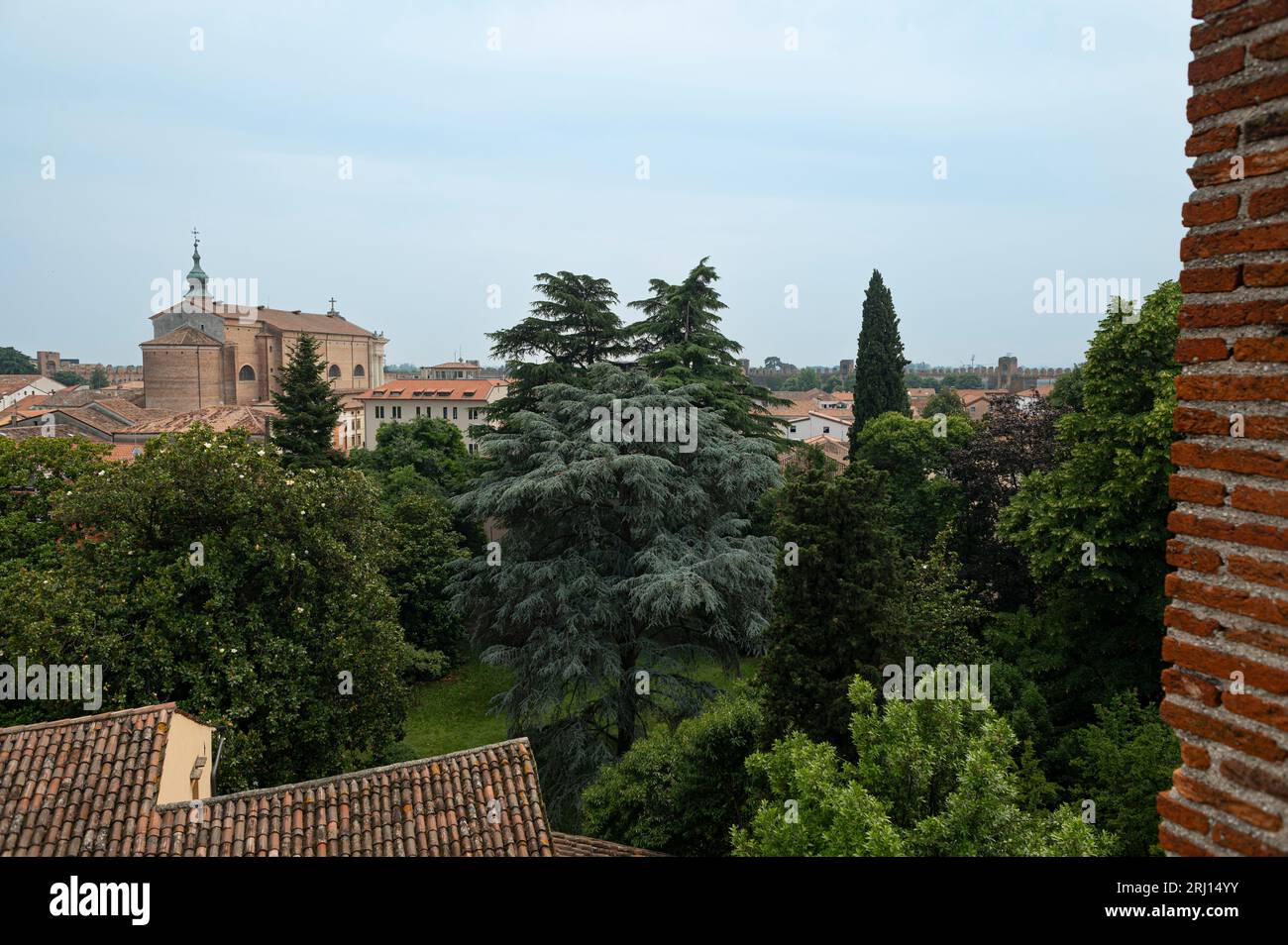Historical walls of the medieval city of Cittadella Padova Italy Stock ...