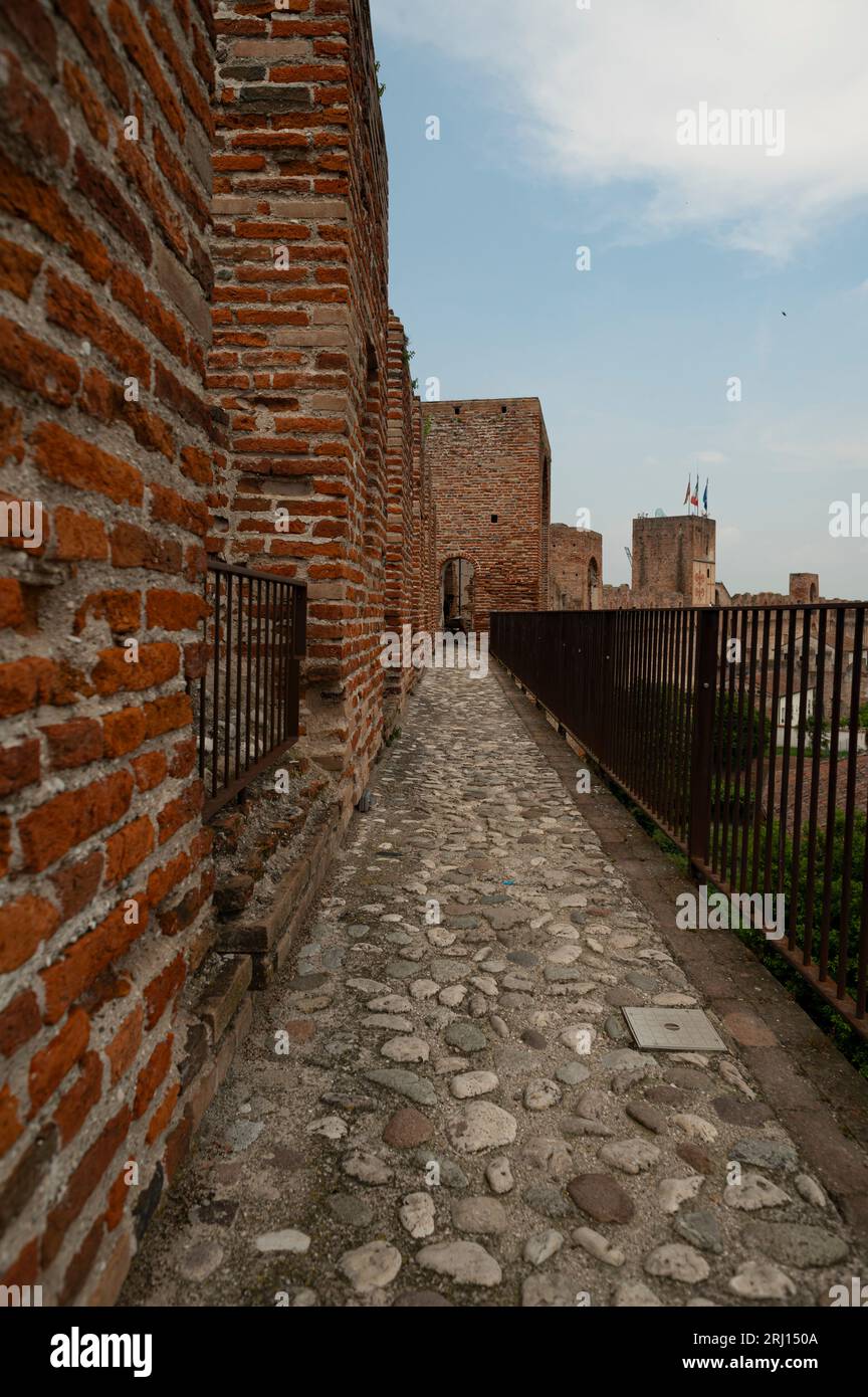 Historical walls of the medieval city of Cittadella Padova Italy Stock ...