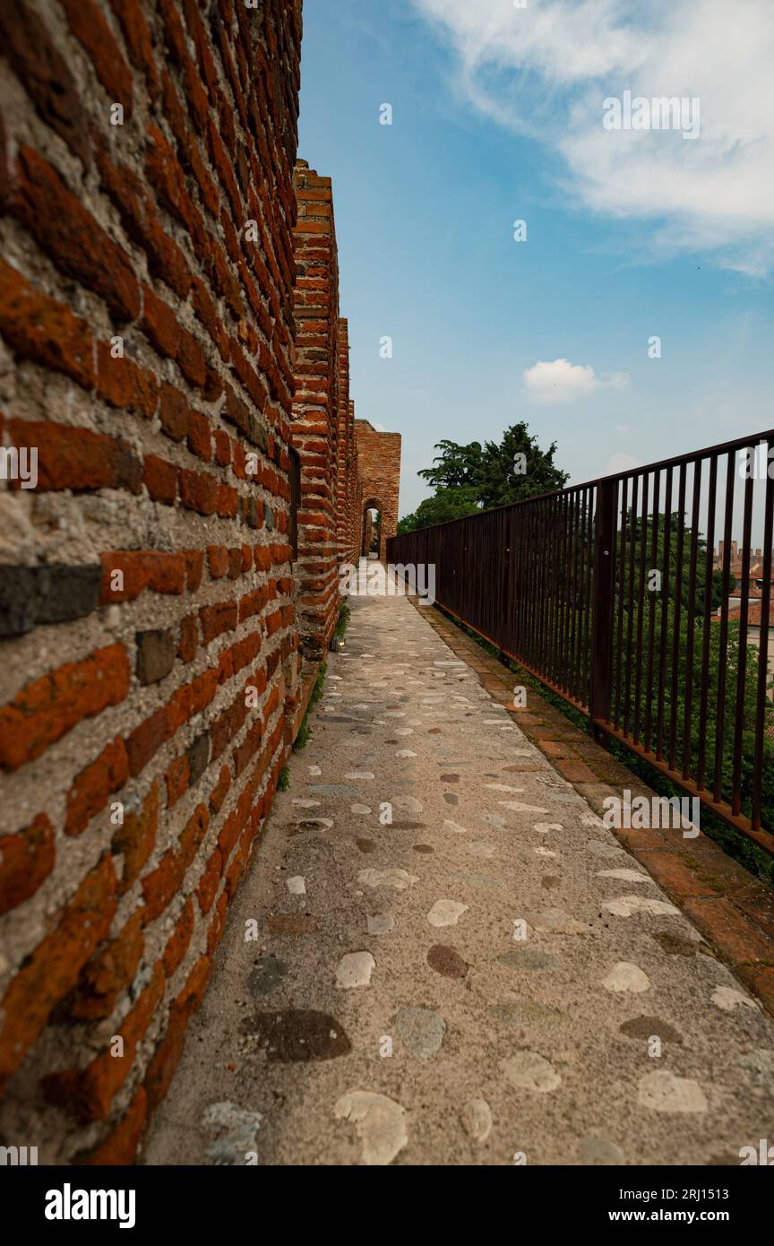Historical walls of the medieval city of Cittadella Padova Italy Stock ...