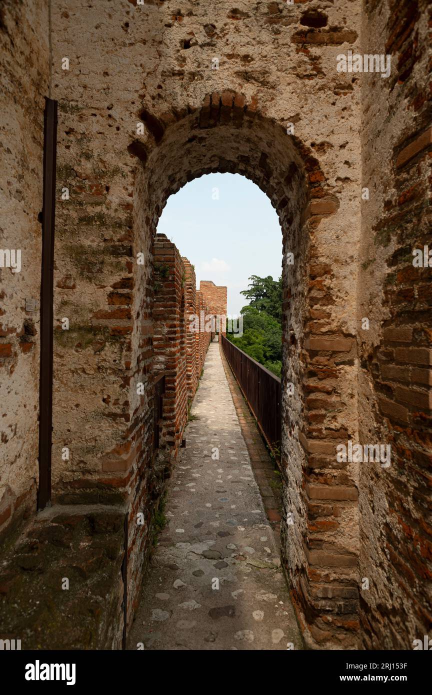 Historical walls of the medieval city of Cittadella Padova Italy Stock ...