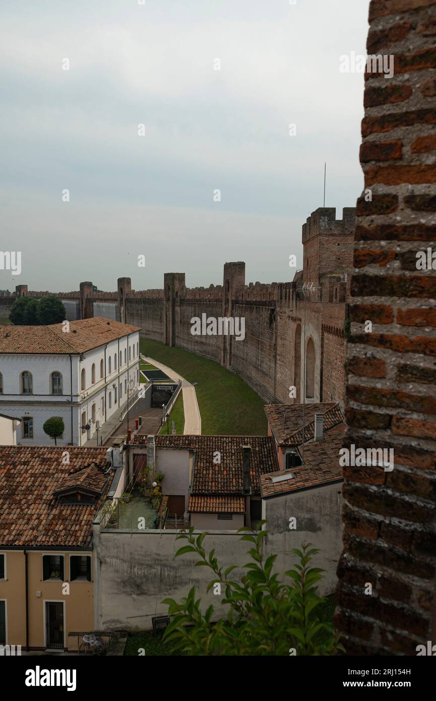 Historical walls of the medieval city of Cittadella Padova Italy Stock ...